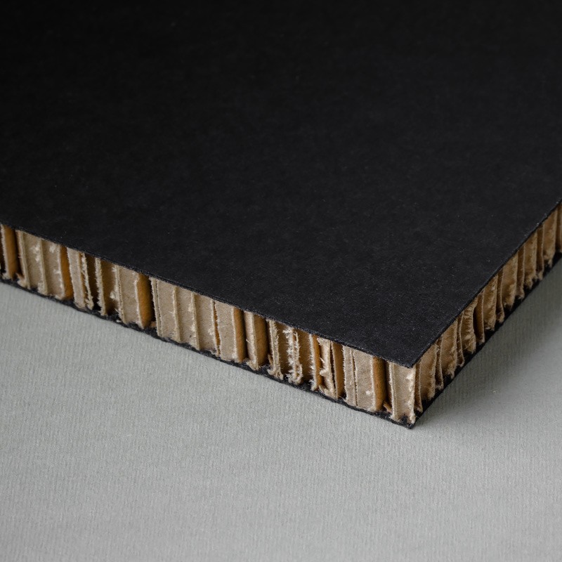 Placa carton tip fagure, printabila, negru-kraft | DesignFriends